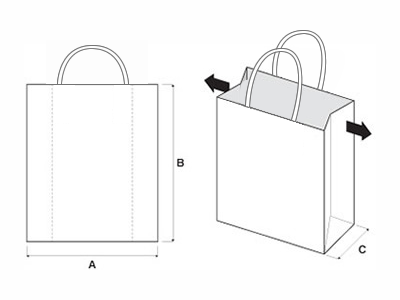 Carrier bag size guide from carrierbags.co.uk